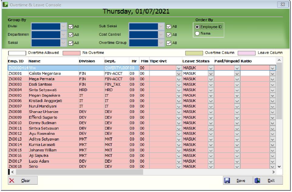 Kelola Absensi Dan Lembur - SoftwarePajak.Net (TaxCalc) - Software ...