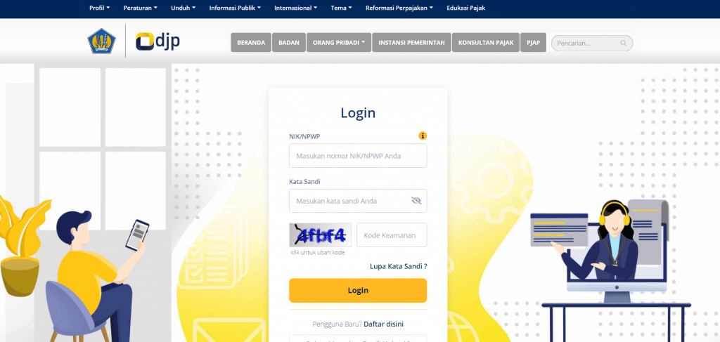 Akses Layanan DJP Menggunakan NIK untuk Wajib Pajak